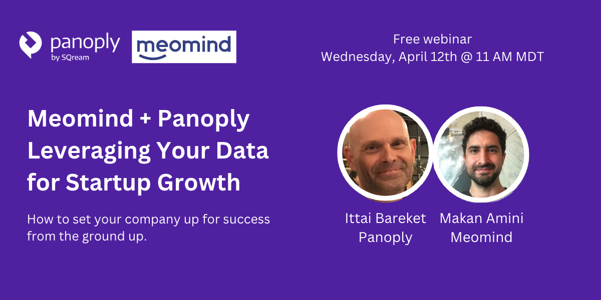 Watch: Meomind & Panoply - Leveraging Your Data for Startup Growth